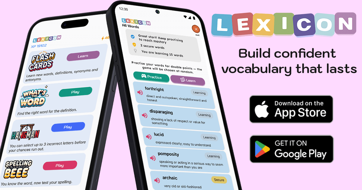 Lexicon | 11+ Vocabulary Learning App for Children